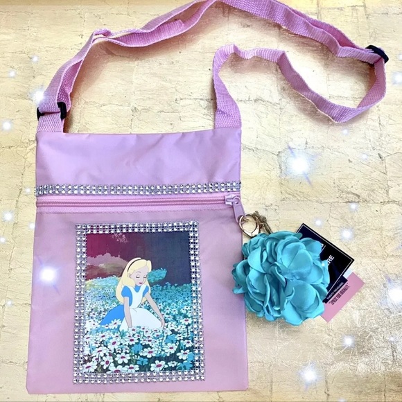 Bags | Cute Alice In Wonderland Crossbody Bling Bag | Poshmark